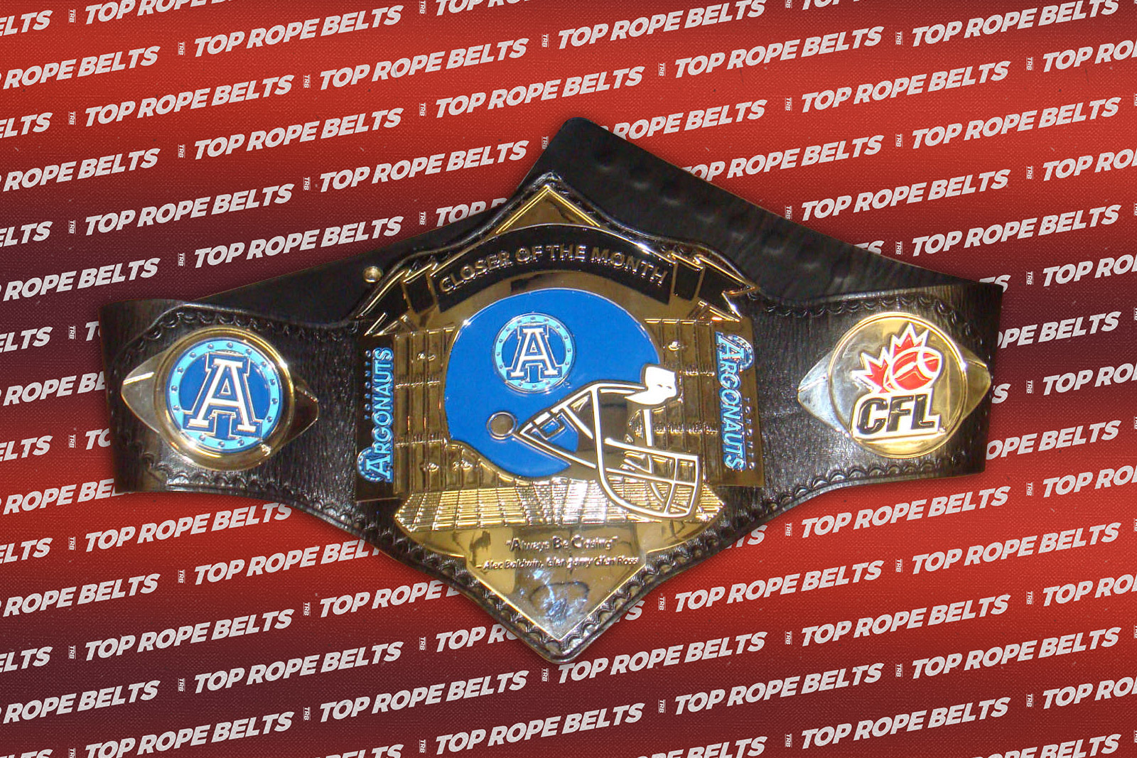 Toronto Argonauts Football Belt | Top Rope Belts