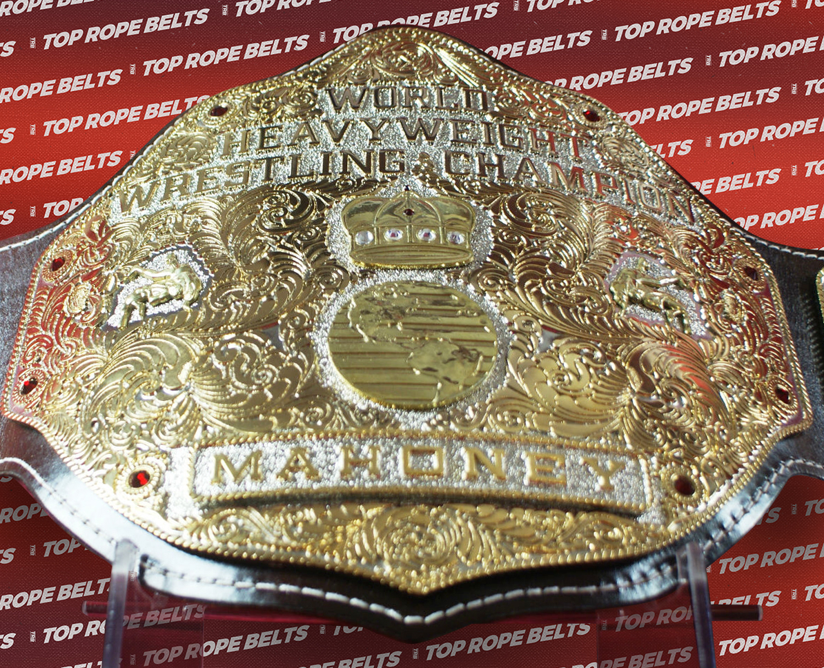 Textured 90’s Style Big Gold Championship Belt | Top Rope Belts